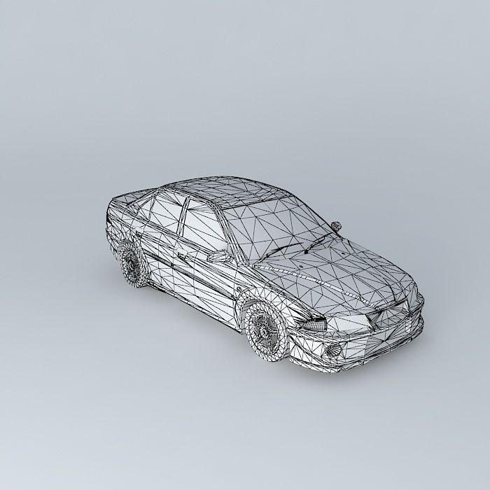 Proton Wira Mitsubishi Lancer Evo 1990 2000 Facelift free 3D model ...