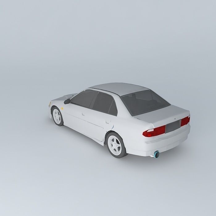 Proton Wira Mitsubishi Lancer Evo 1990 2000 Facelift free 3D model ...
