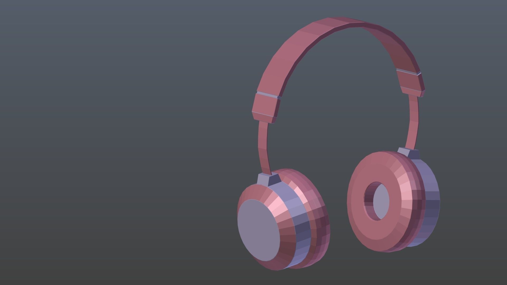 3D model Low poly headphones 1 VR / AR / low-poly | CGTrader