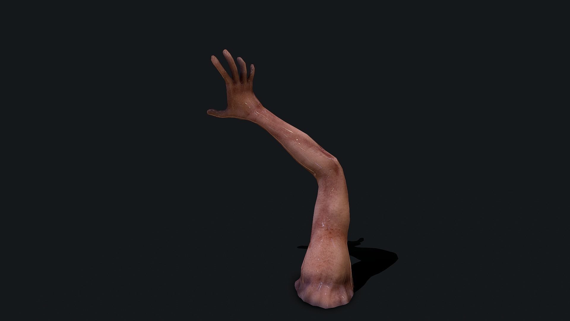 3D model Creepy grabing hand VR / AR / low-poly rigged animated | CGTrader