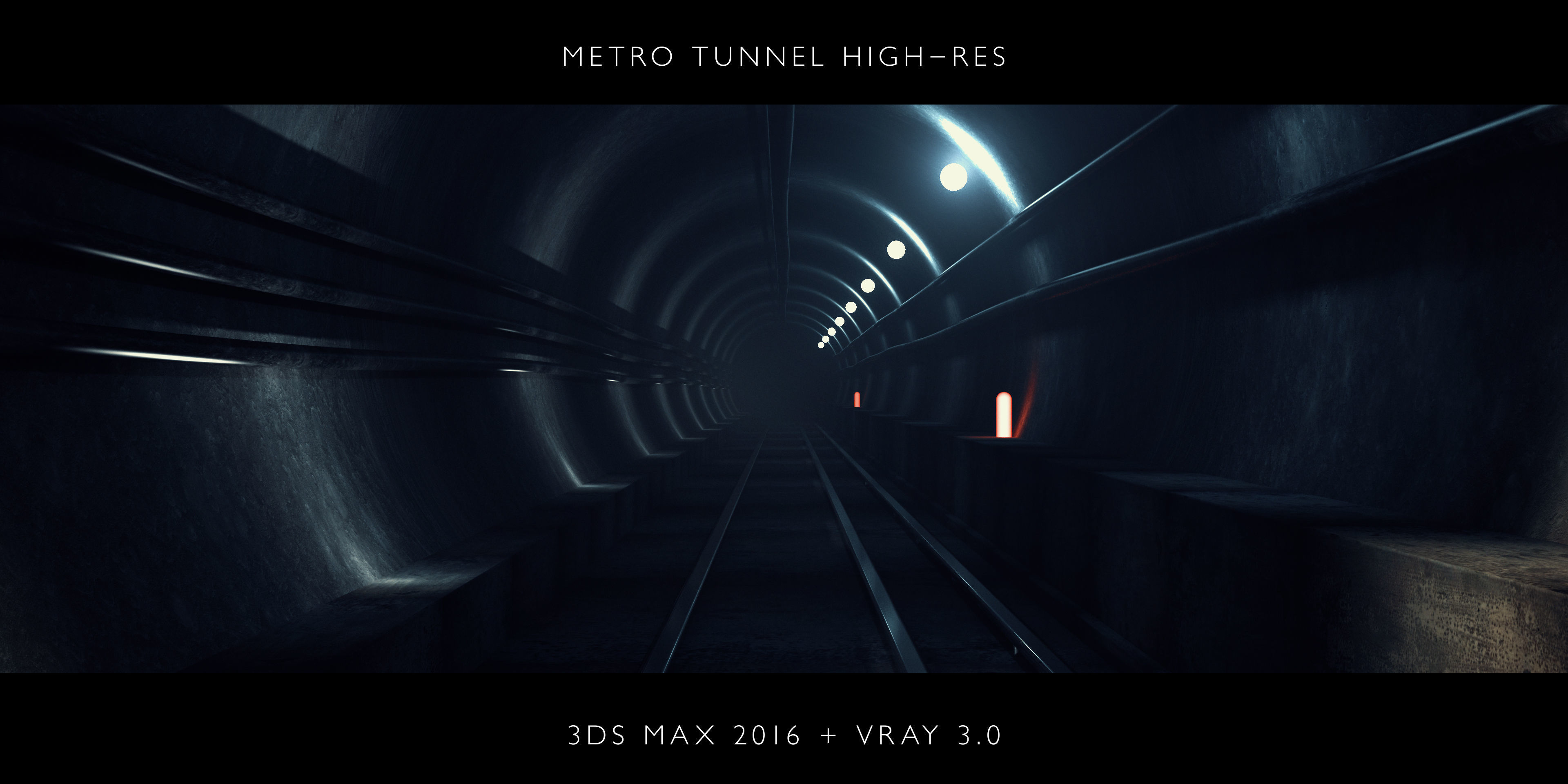 subway tunnel 3D model animated | CGTrader
