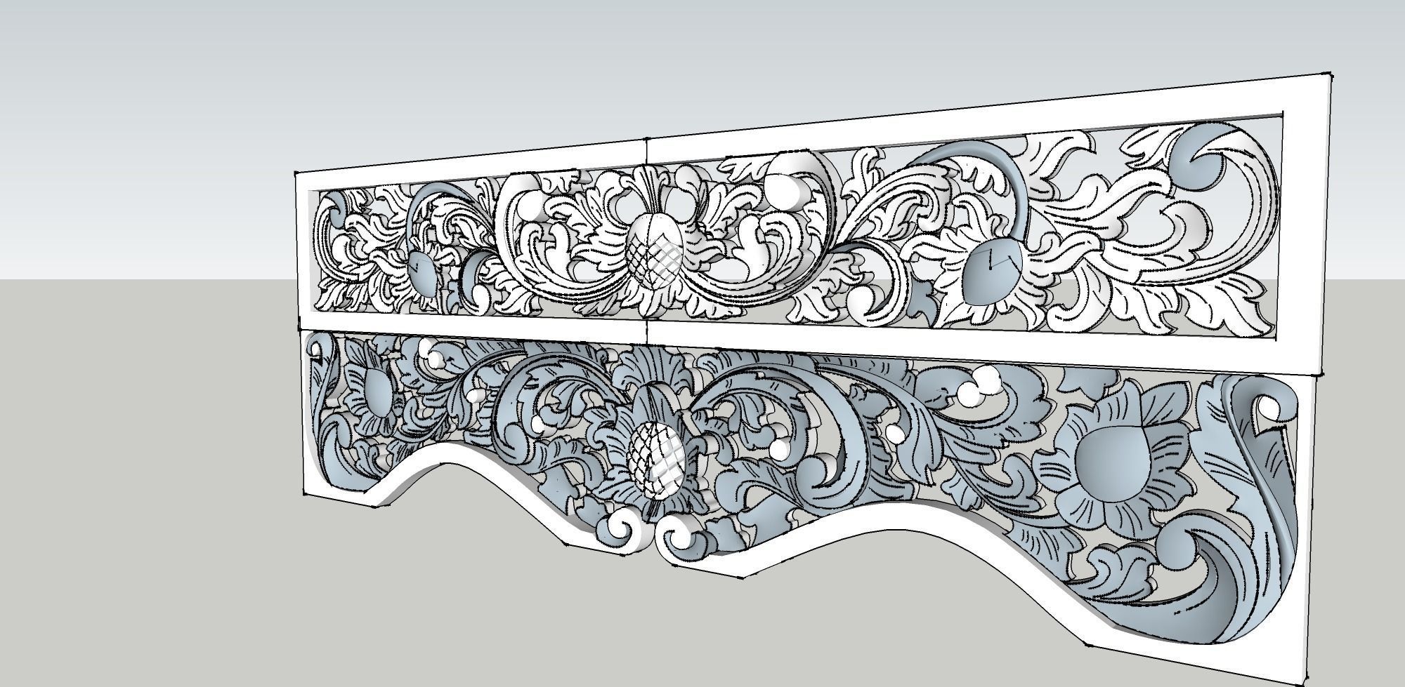 wood carved 2 free 3D model | CGTrader