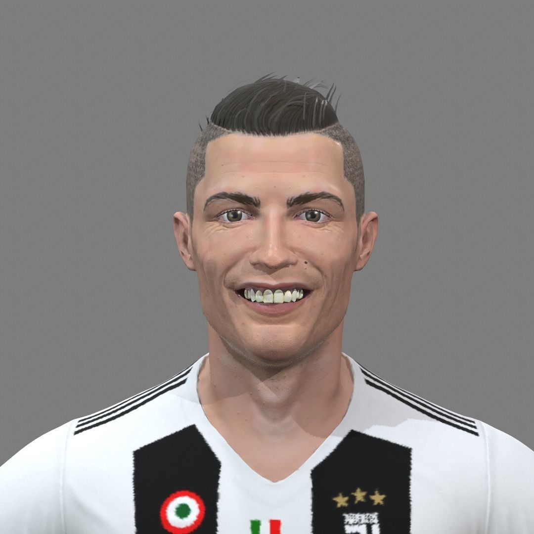 Christiano Ronaldo Model with Blend Shapes free 3D model animated ...