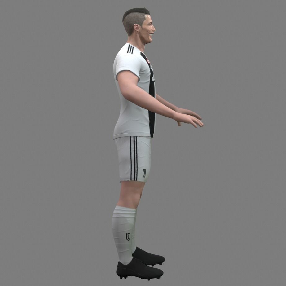 Christiano Ronaldo Model with Blend Shapes free 3D model animated ...