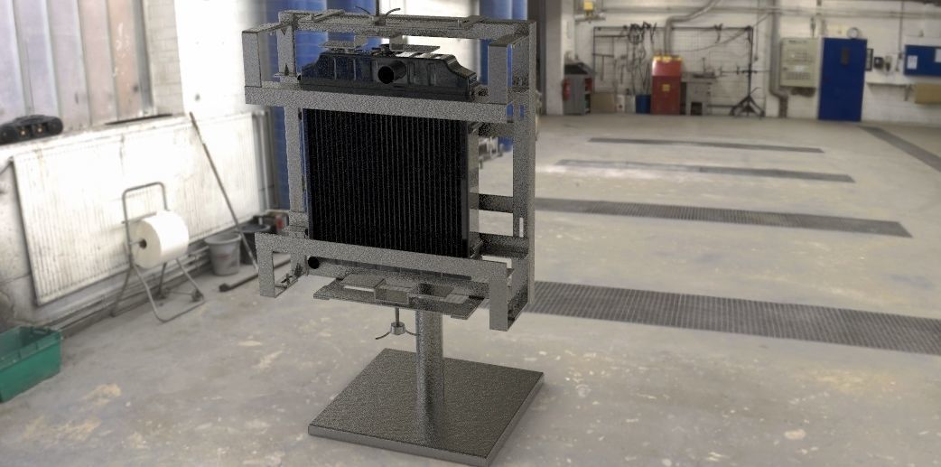 3D model Efficient Tank Soldering Jig for Radiator Precision VR / AR ...