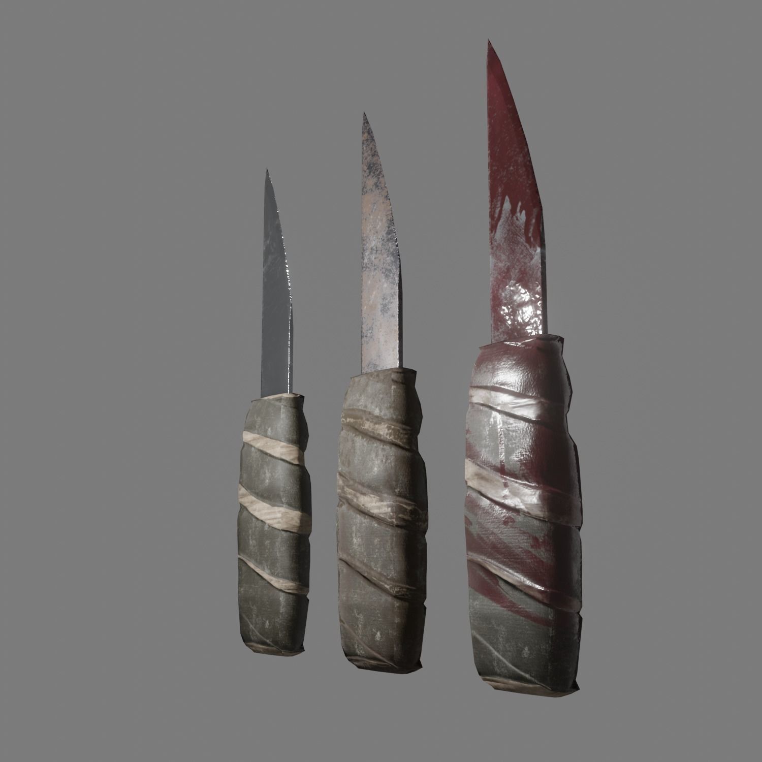 3D model Prison shank - 3 texture styles Updated VR / AR / low-poly ...