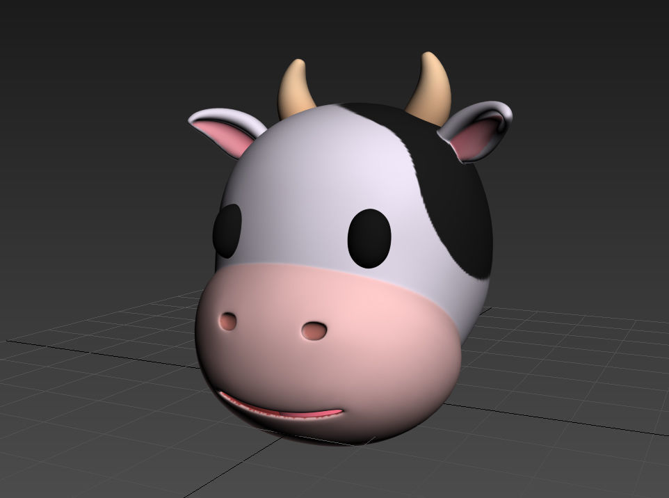 Cow Head 3D model | CGTrader