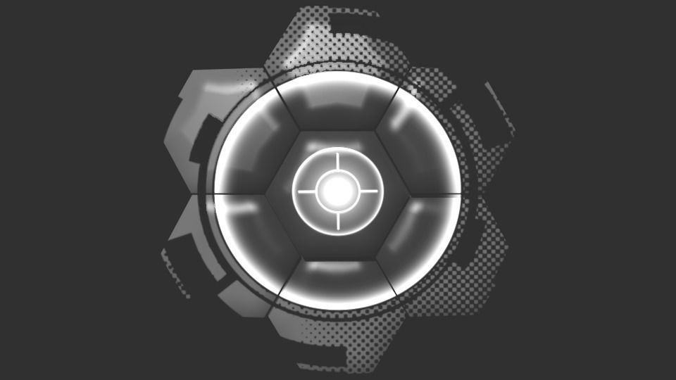 3D model Hexagon Shield VR / AR / low-poly | CGTrader