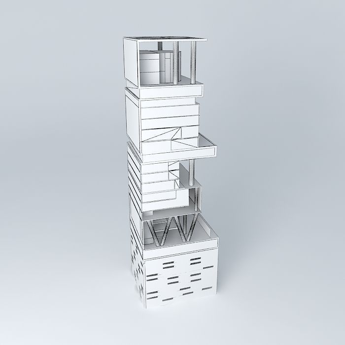 Antilia tall building free 3D model | CGTrader