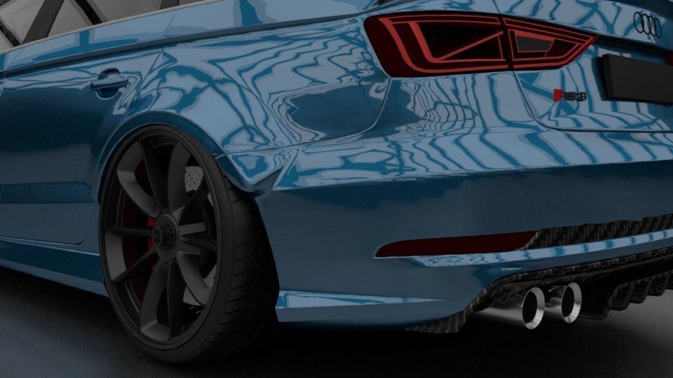 Audi RS3 2018 wide-body by Kaiser Design 3D model | CGTrader