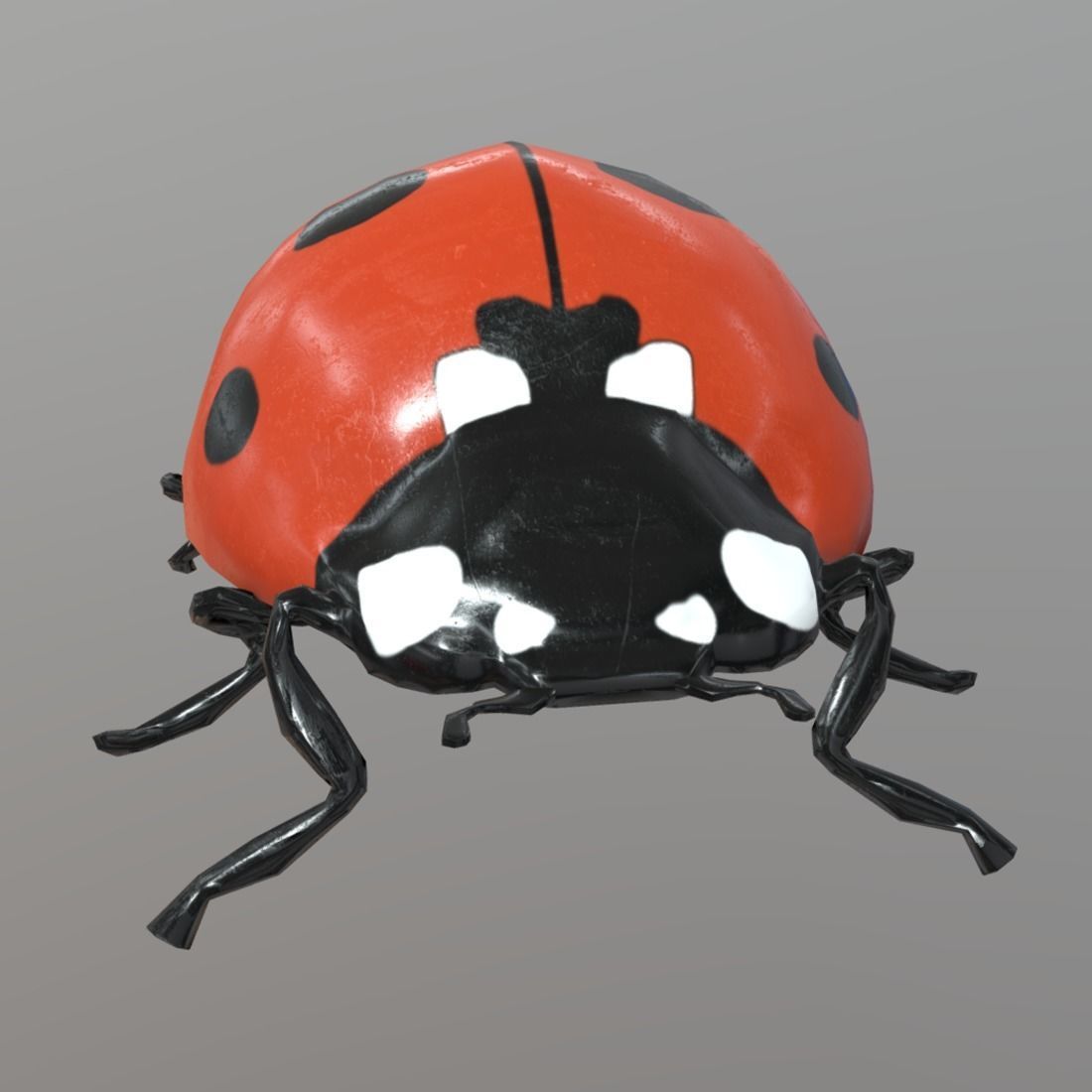 Ladybug plastic free VR / AR / low-poly 3D model | CGTrader
