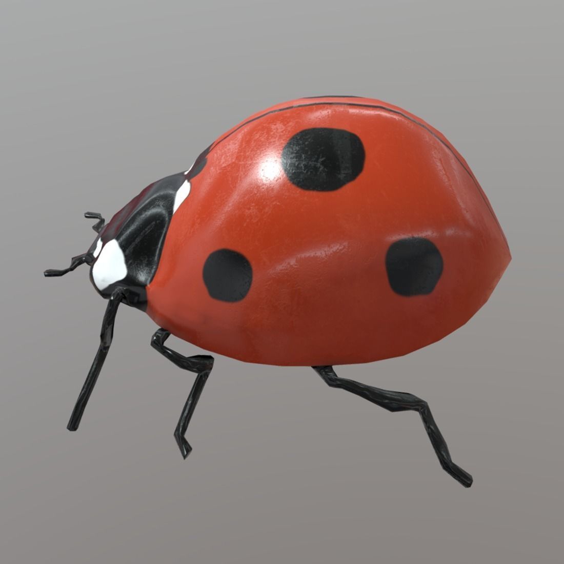 Ladybug plastic free VR / AR / low-poly 3D model | CGTrader