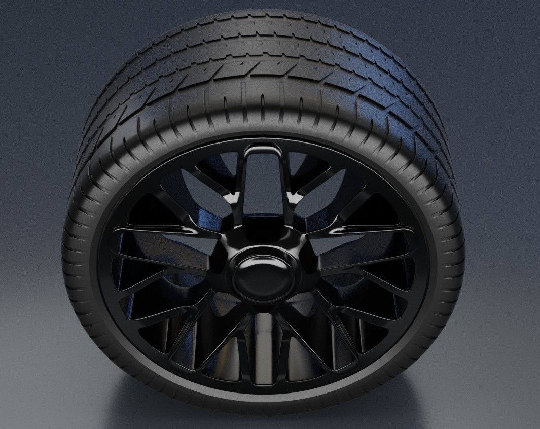 Rim with Tyre 3D model | CGTrader