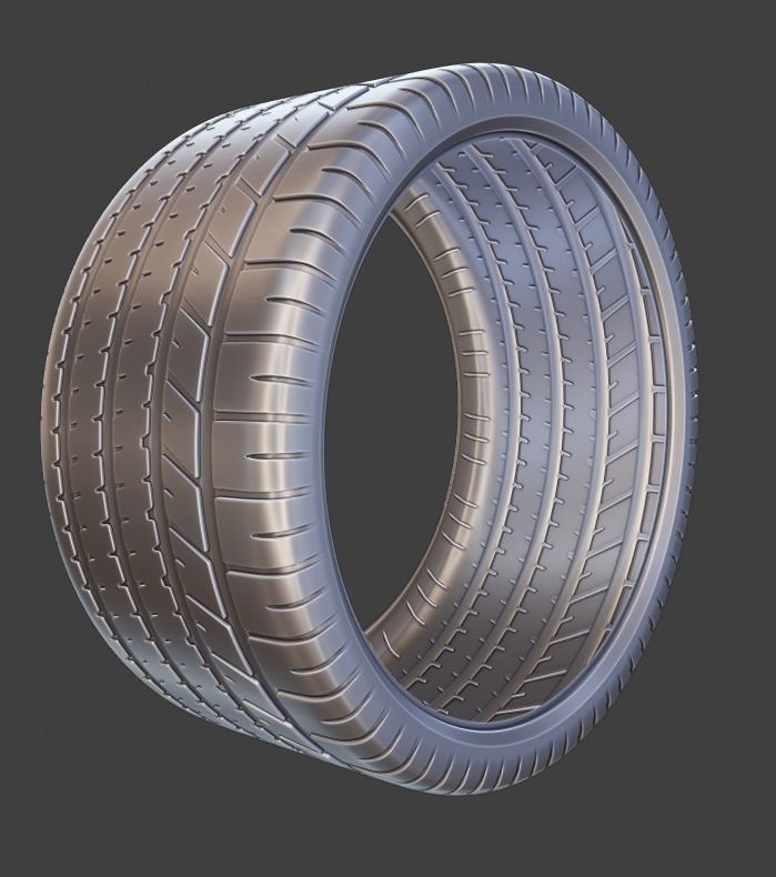 Rim with Tyre 3D model | CGTrader