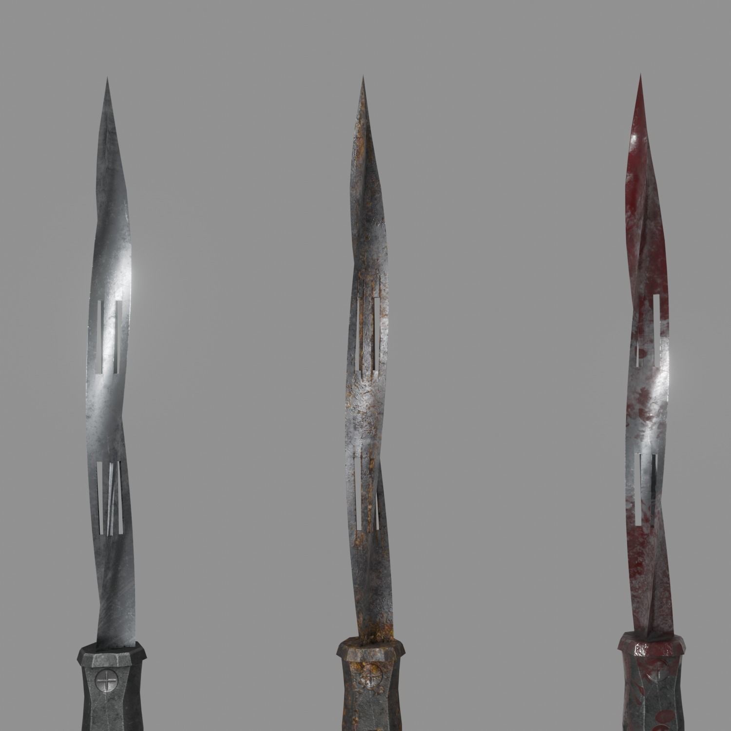 3D model cyclone knife - 3 texture styles VR / AR / low-poly | CGTrader