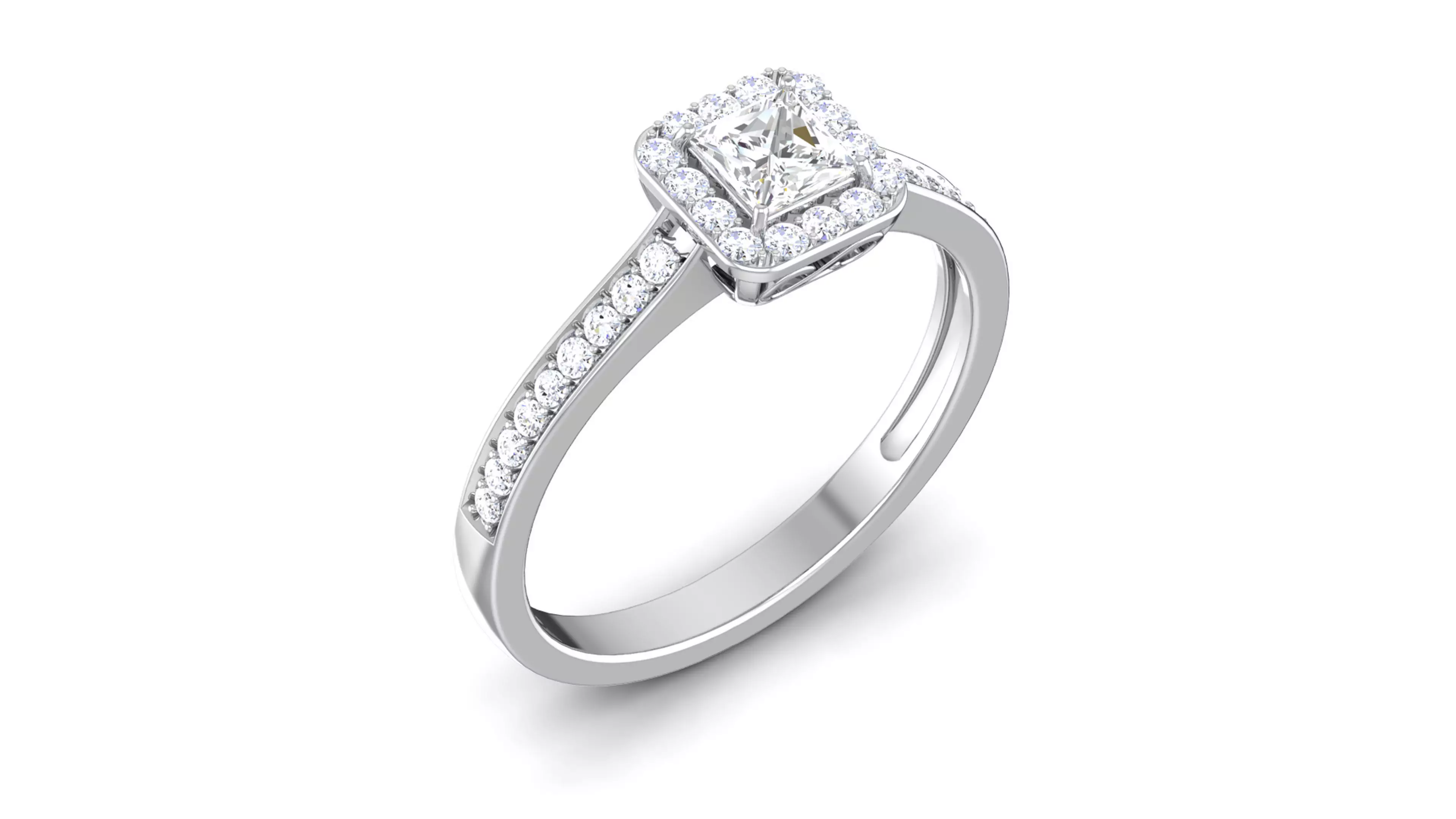 Solitaire ring 3dm stl render detail 3D print model 3D model 3D ...