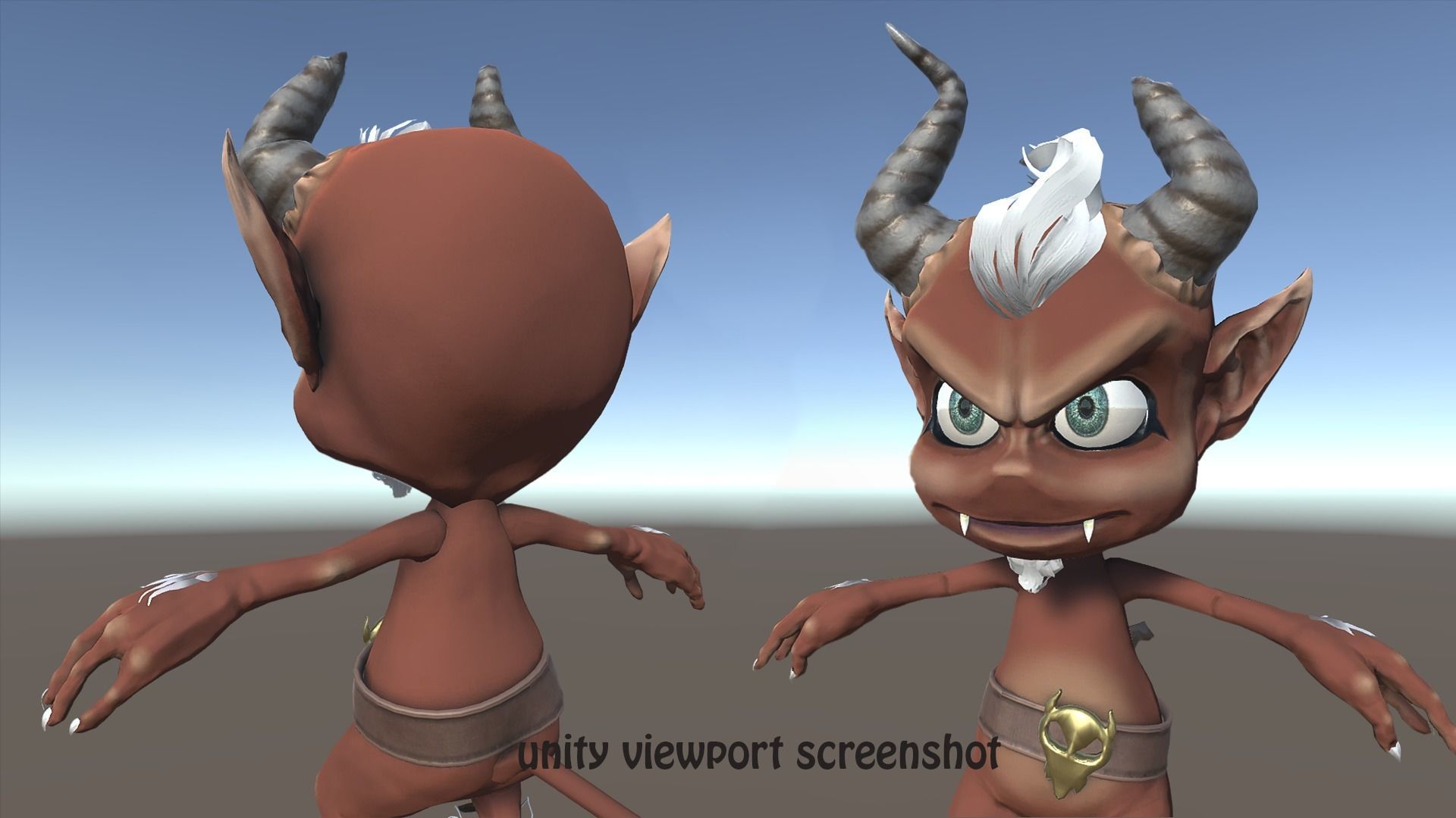 3D model Little Devil Game Character VR / AR / low-poly | CGTrader