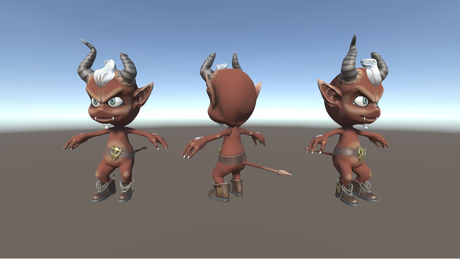 3D model Little Devil Game Character VR / AR / low-poly | CGTrader