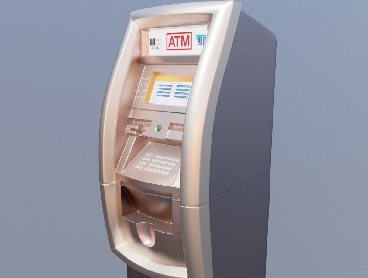 ATM machine 3D model | CGTrader