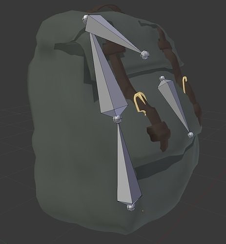 Lowpoly Rigged Backpack free VR / AR / low-poly 3D model animated ...
