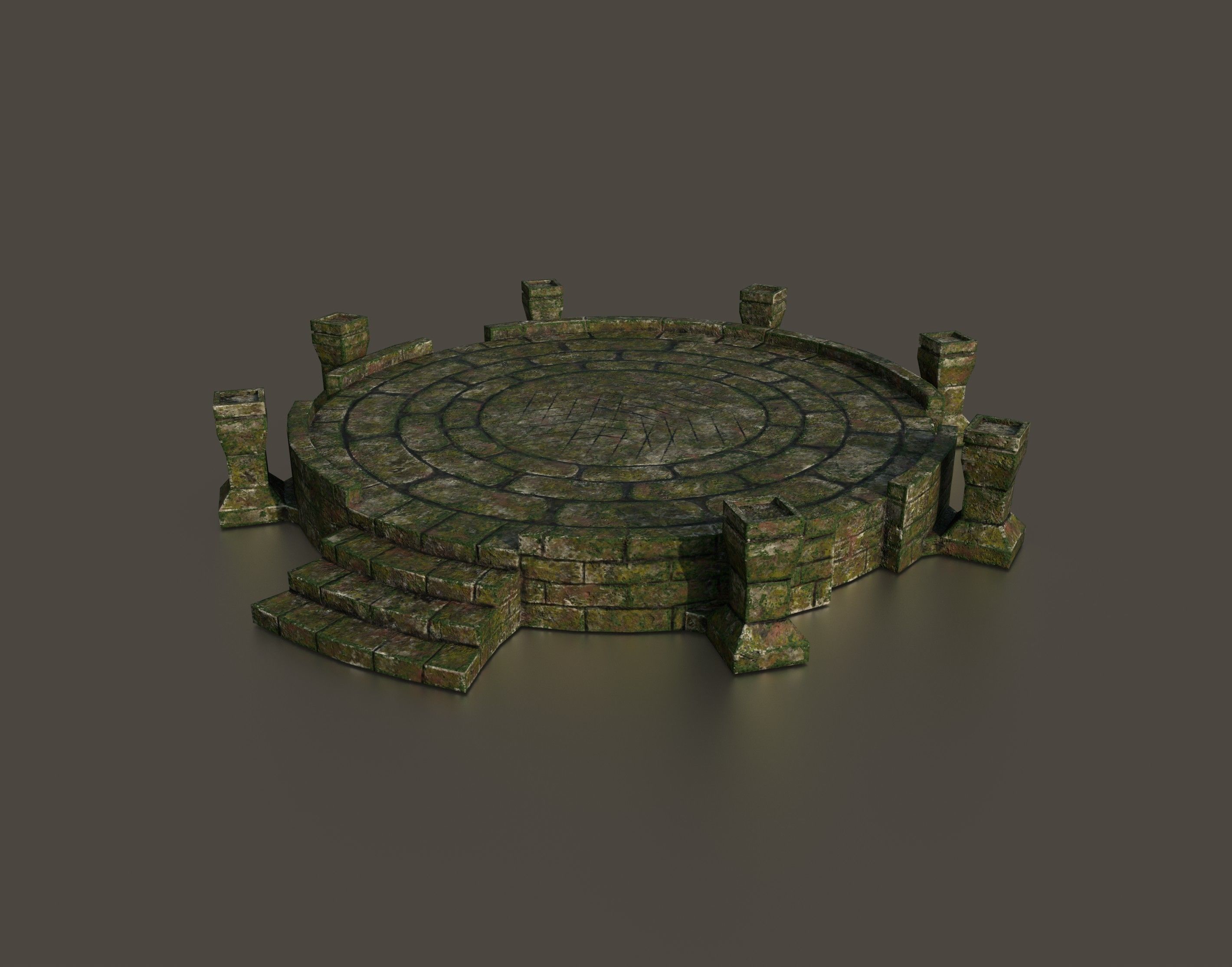 3D model Ancient altar VR / AR / low-poly | CGTrader