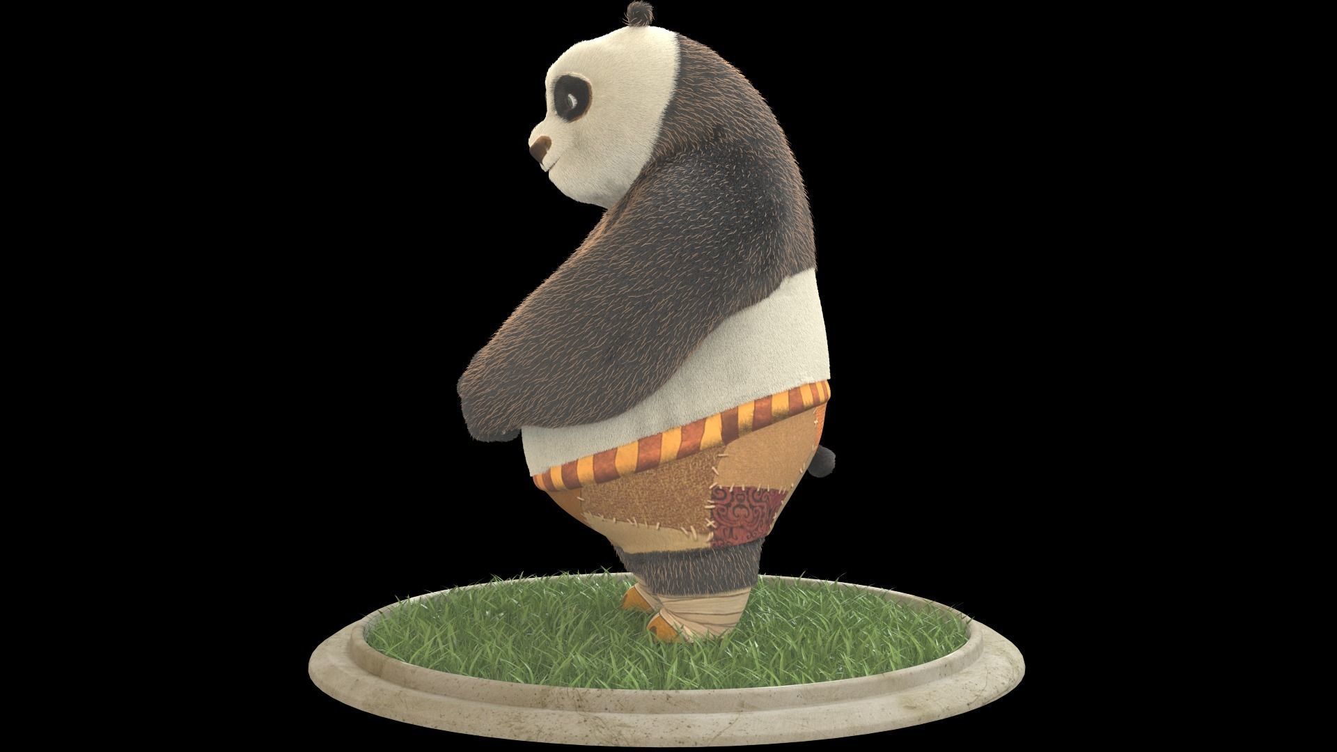 3D model Kung fu panda Po VR / AR / low-poly | CGTrader