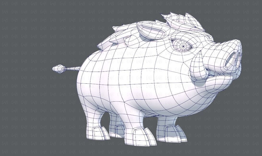 3D model Boar V02 VR / AR / low-poly | CGTrader