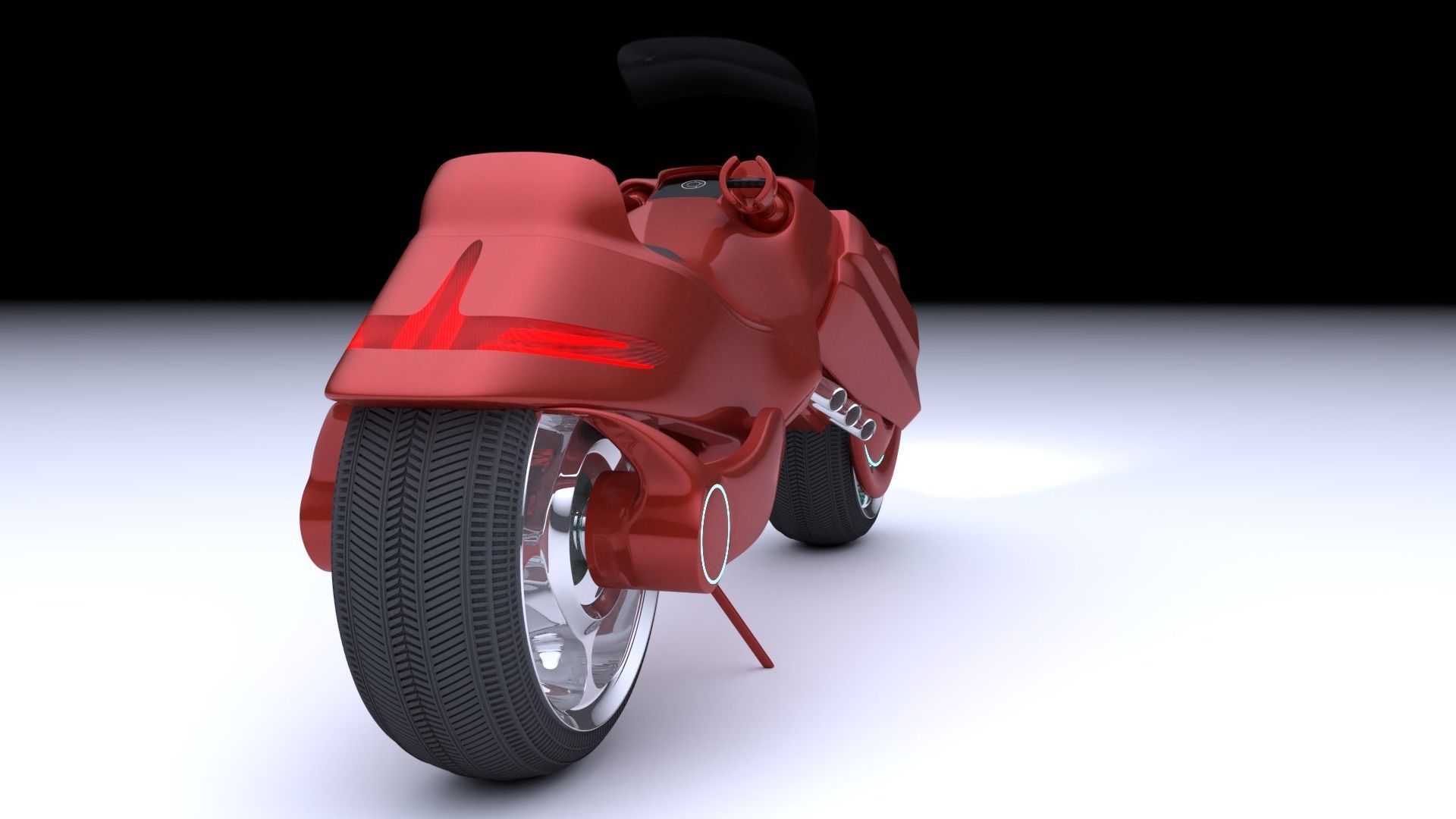 Futuristic bike TM Scroller free 3D model | CGTrader