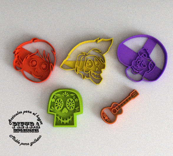 MOLDE CORTANTE PARA GALLETAS FONDANT COCO 3D model 3D printable | CGTrader