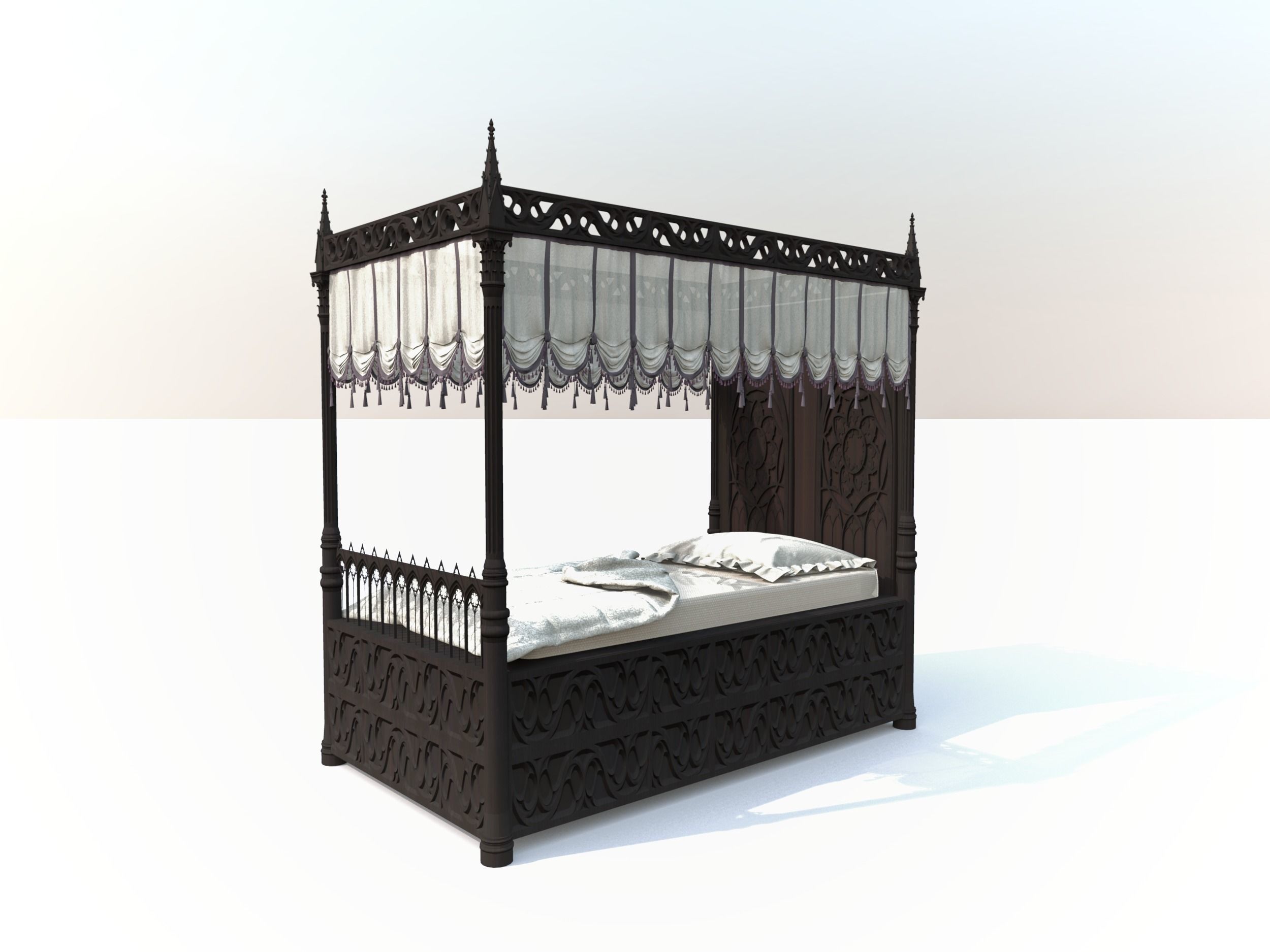 Gothic furniture set 3D model | CGTrader