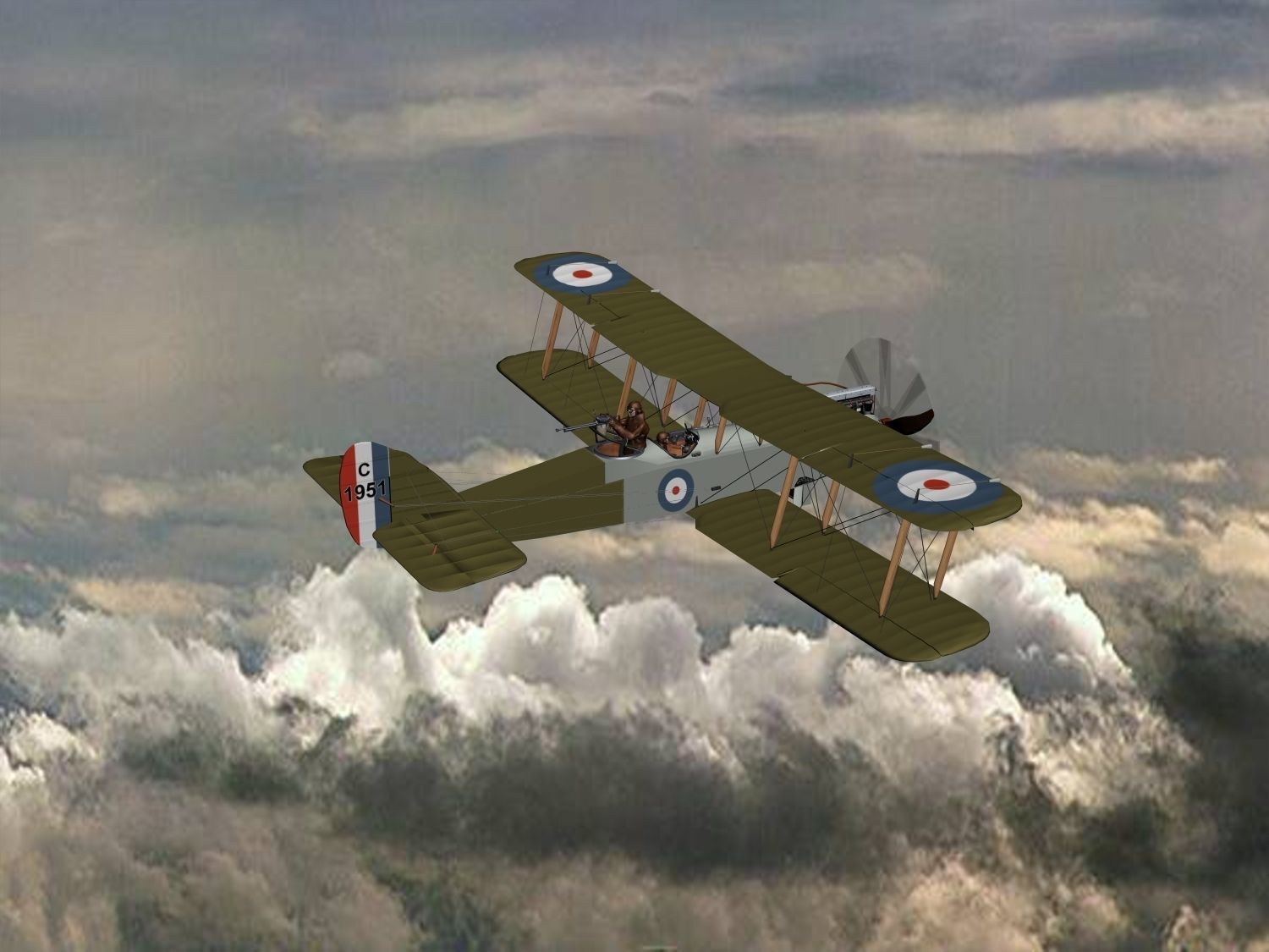 Airco DH 9 WWI biplane 3D model | CGTrader