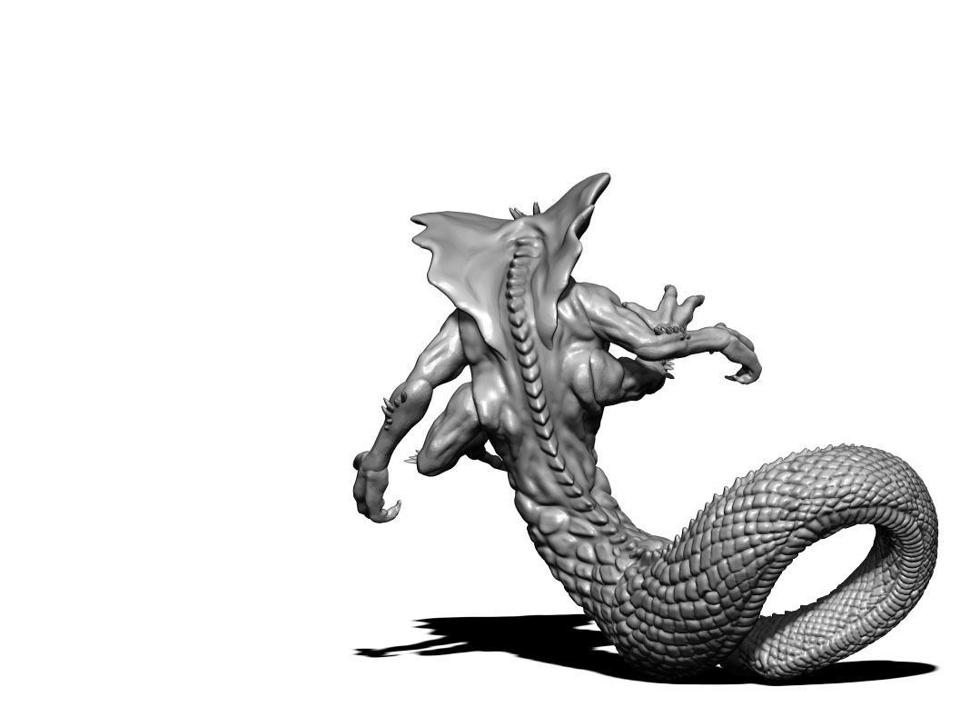 Naga 3d print model - Naga alpha - 57 mm 3D model 3D printable | CGTrader