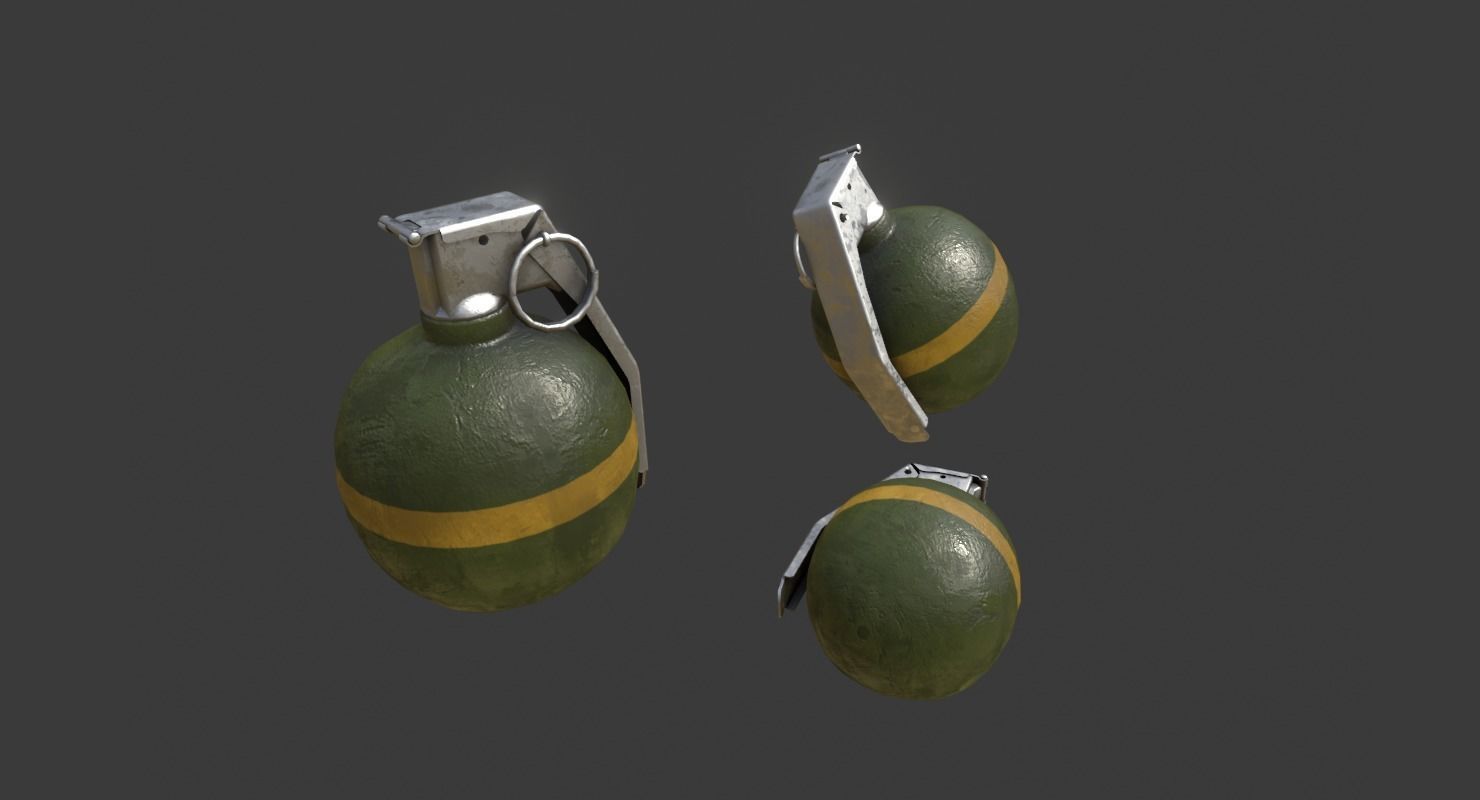 3D model M67 Fragmentation Grenade VR / AR / low-poly | CGTrader