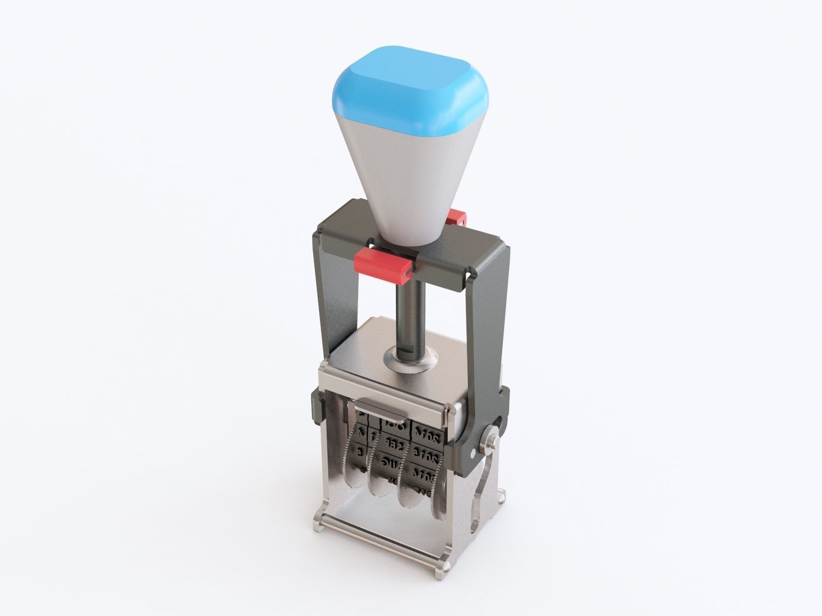 Date stamp 3D model | CGTrader