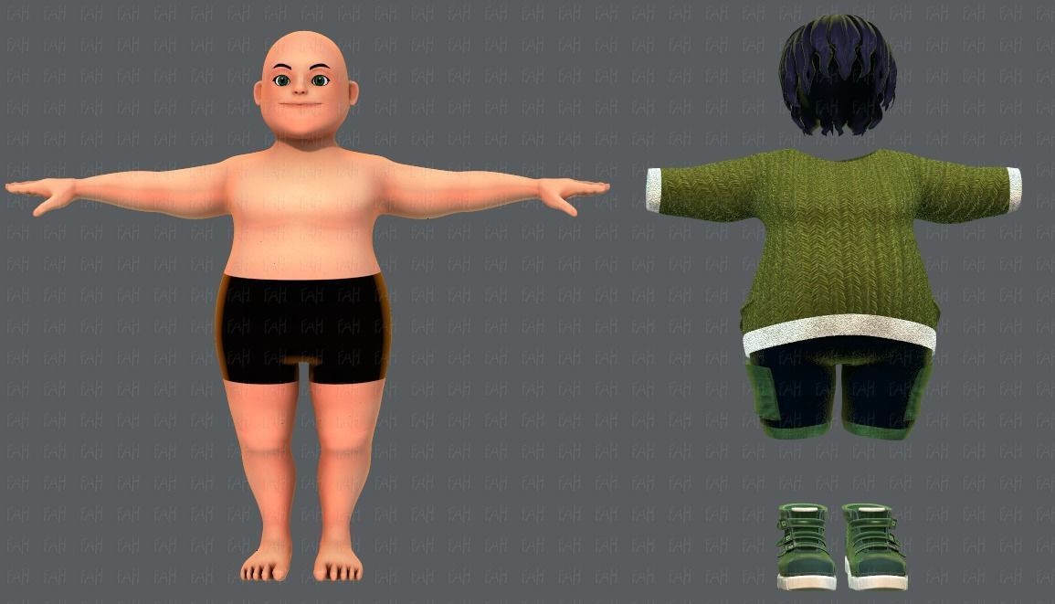 3D model Base ManV08 Clothing V01 VR / AR / low-poly | CGTrader