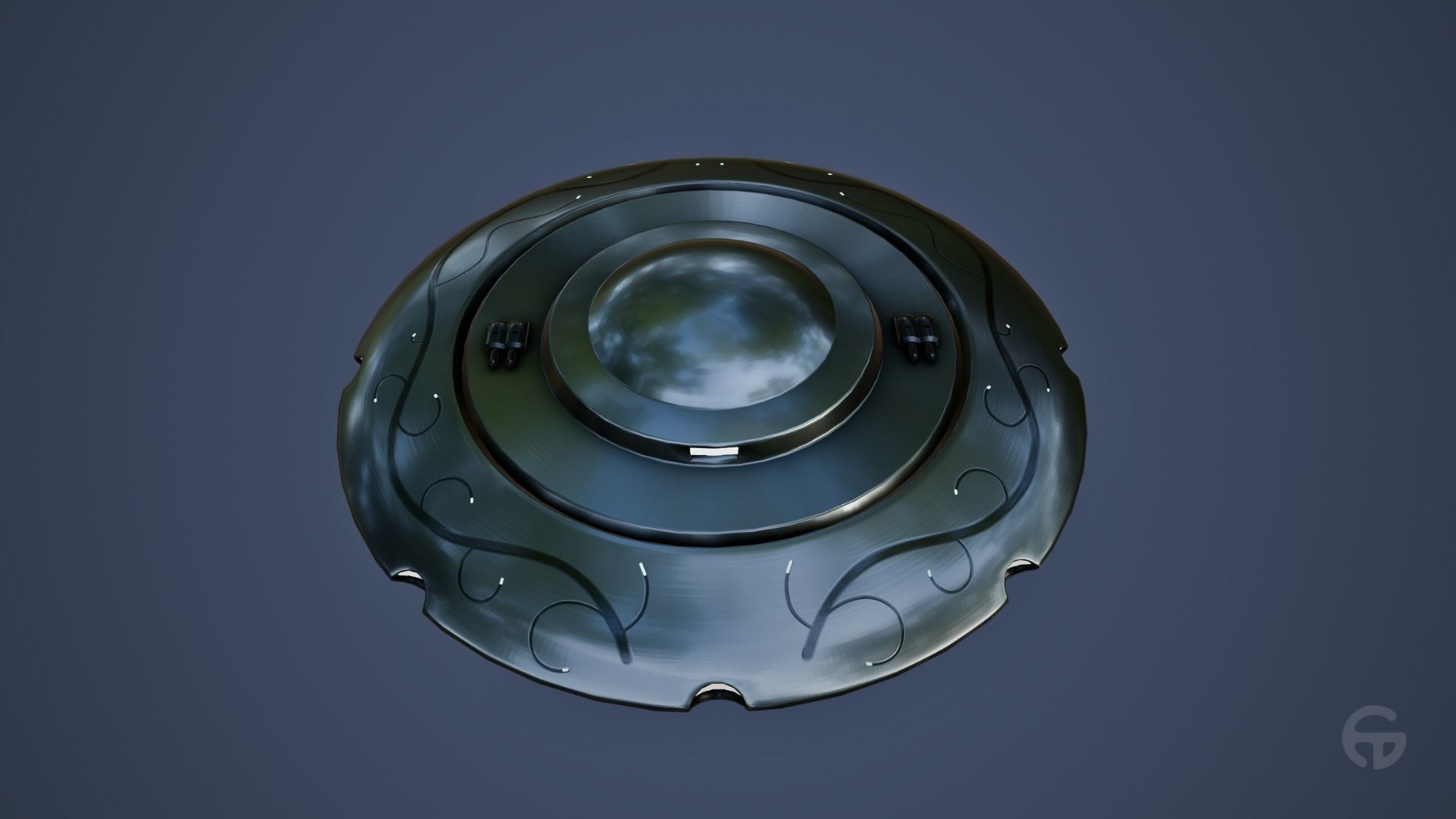 3D model UFO 3D Model disc VR / AR / low-poly animated | CGTrader