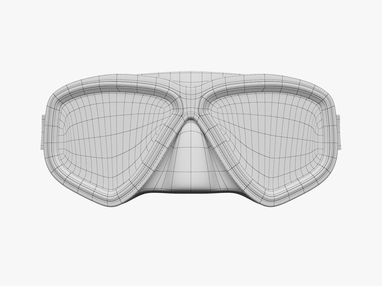 Scuba Collection pair of snorkel and goggles 3D model | CGTrader