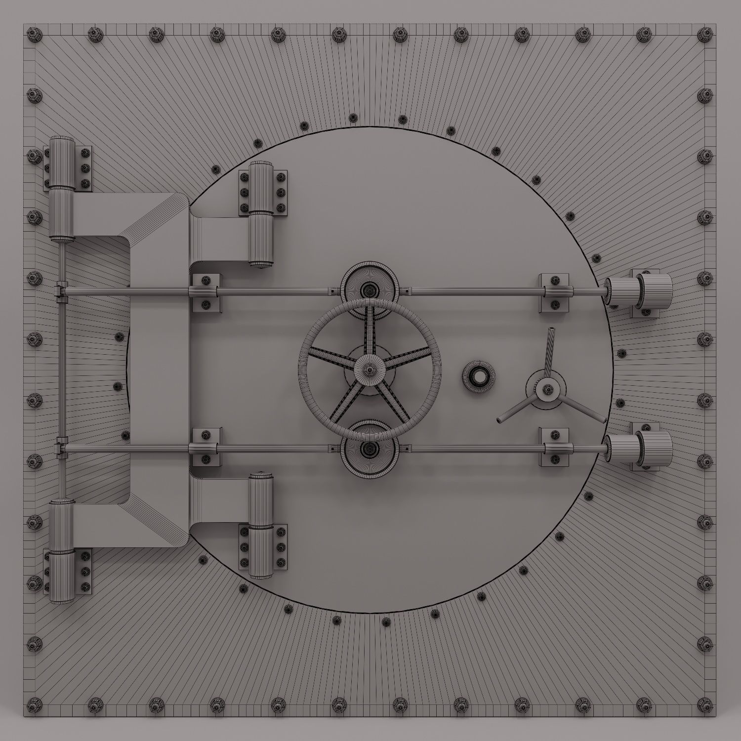 Bank Collection - Steel Bank Safe 3D 3D model | CGTrader