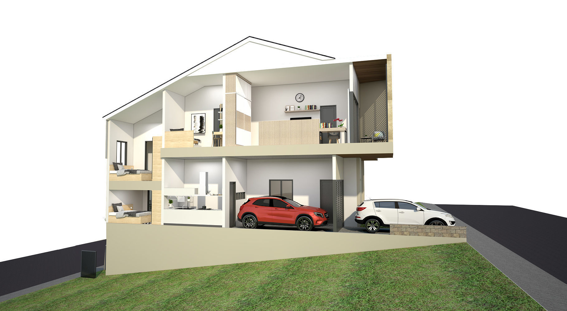 Interior Exterior and Layout House 3D model | CGTrader