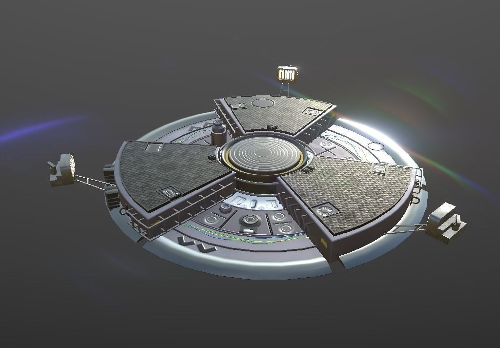 SCI FI PLATFORM 1 3D model animated | CGTrader