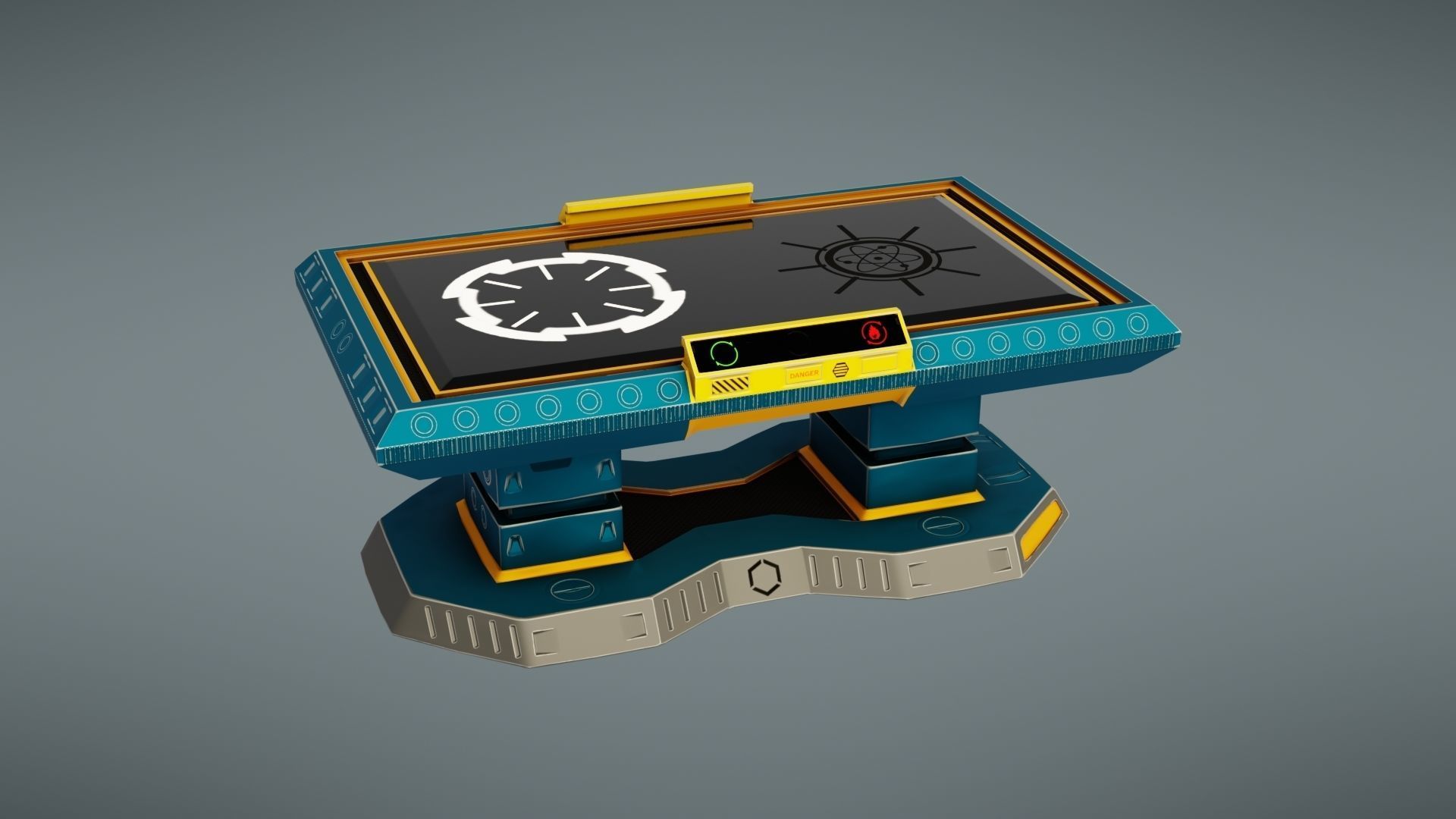 3D model Scifi Table VR / AR / low-poly | CGTrader