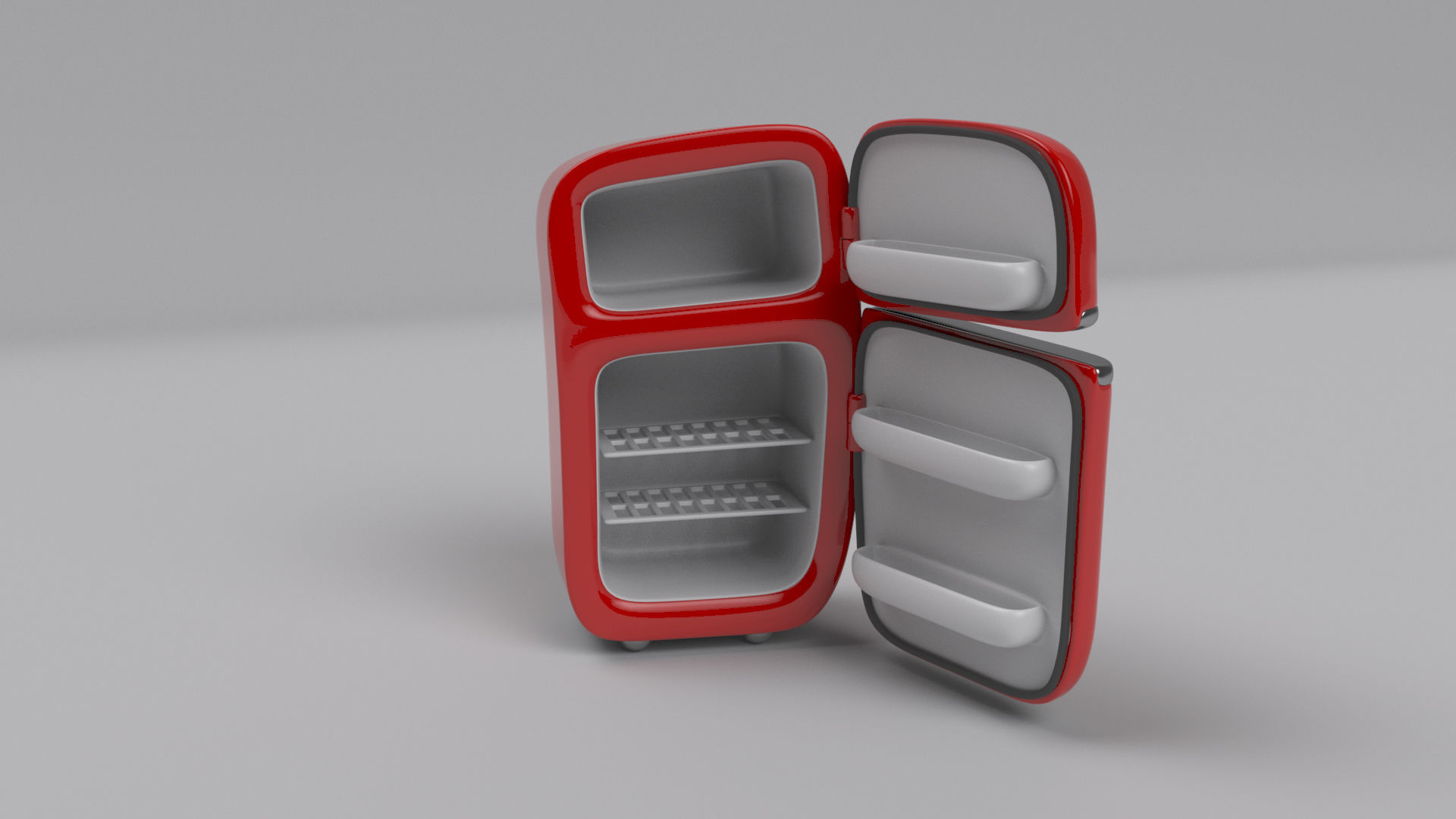Cartoon Style Fridge animated 3D model animated rigged | CGTrader