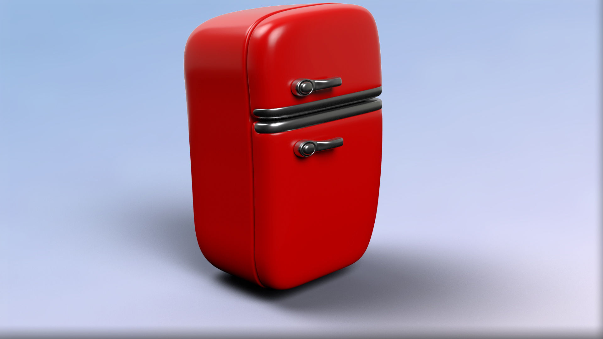 Cartoon Style Fridge animated 3D model animated rigged | CGTrader