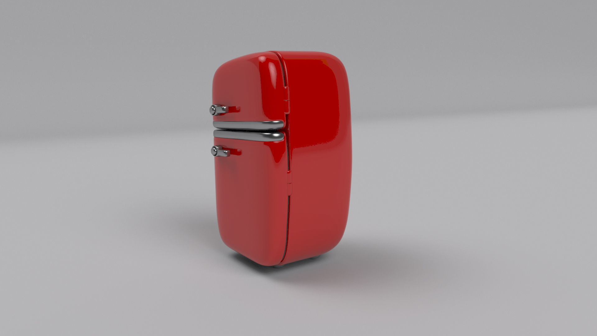 Cartoon Style Fridge animated 3D model animated rigged | CGTrader