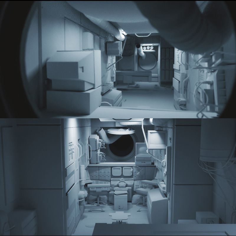 INSIDE Mir Space Station 3D model | CGTrader