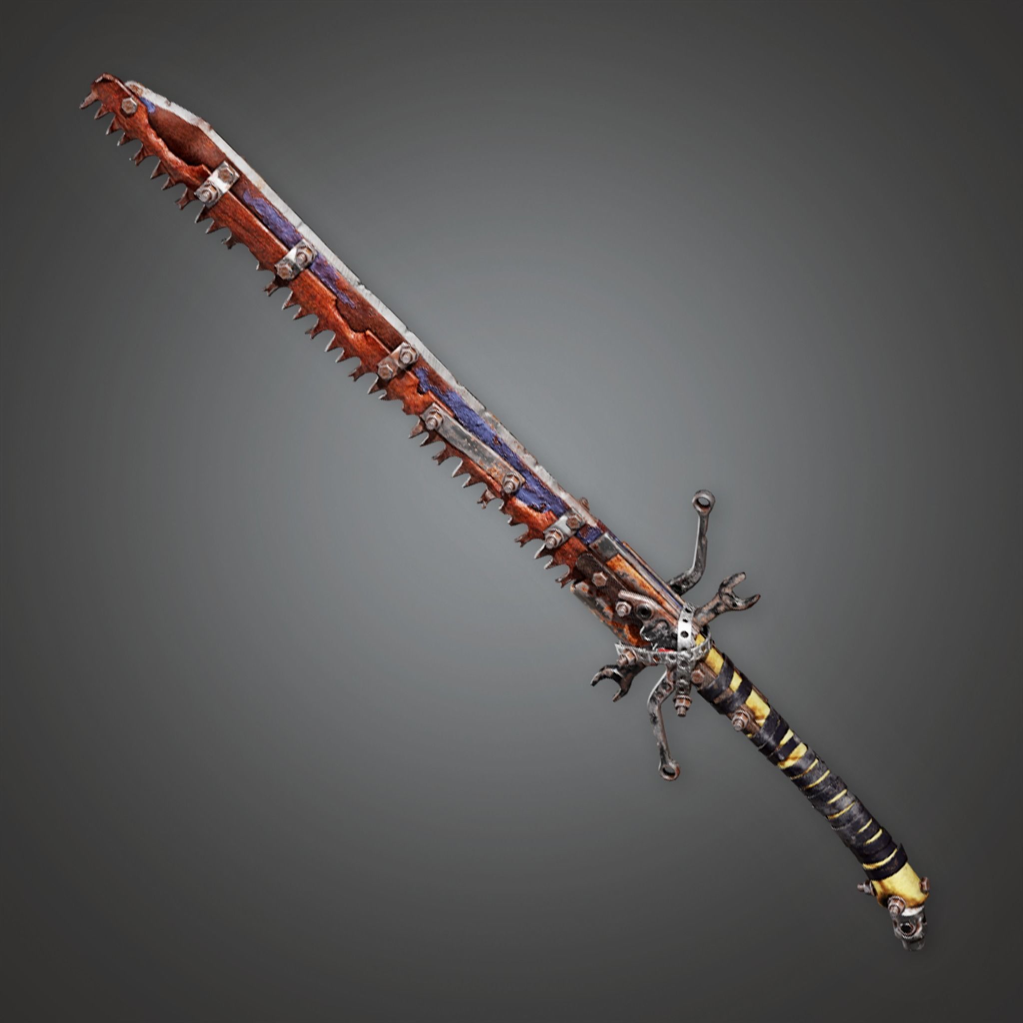 3D model PAM - Post Apocalyptic Modified Sword - PBR Game