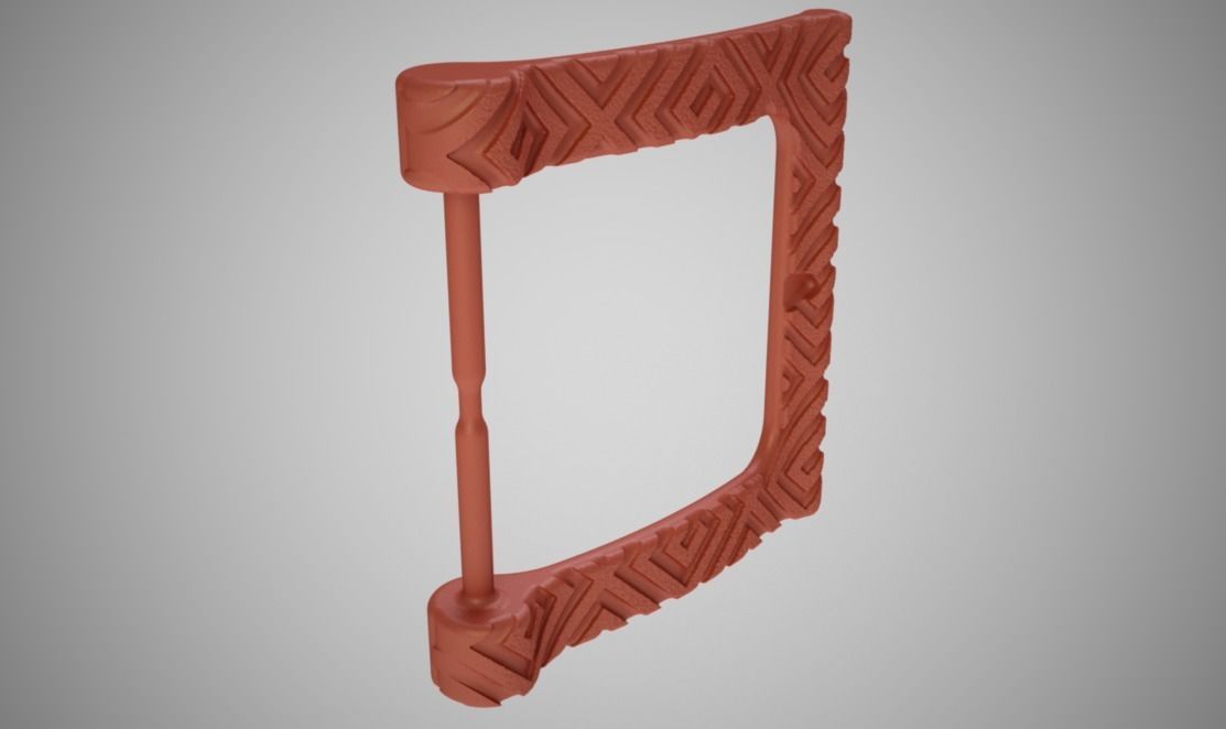 Belt Buckle 4 3D model 3D printable | CGTrader