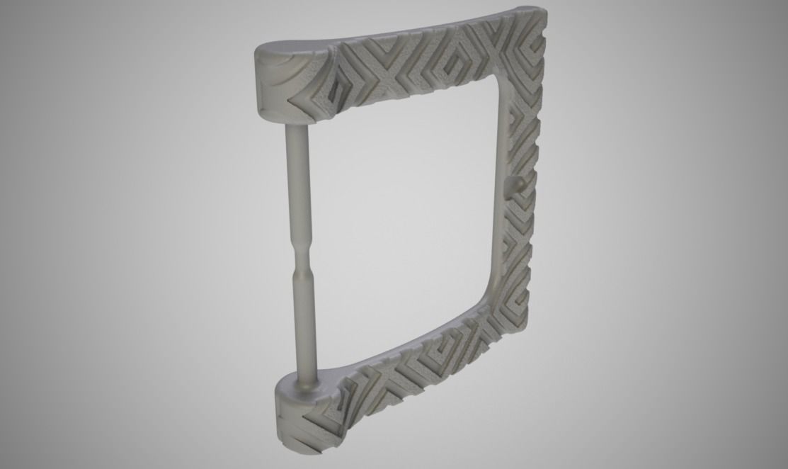 Belt Buckle 4 3D model 3D printable | CGTrader