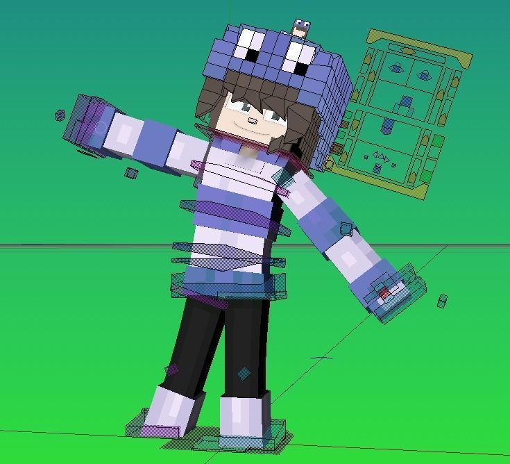 Minecraft girl character 3D model | CGTrader