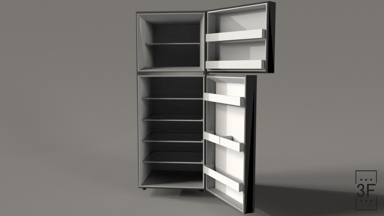 3D Fridge PBR Low poly refrigerator 3D model | CGTrader